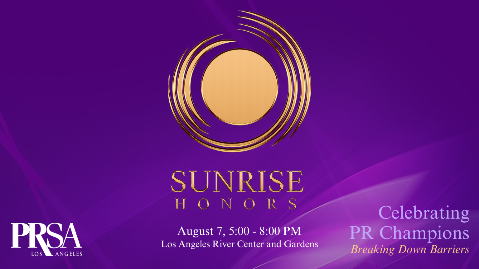 Sunrise Honors 2025 | PRSA-LA